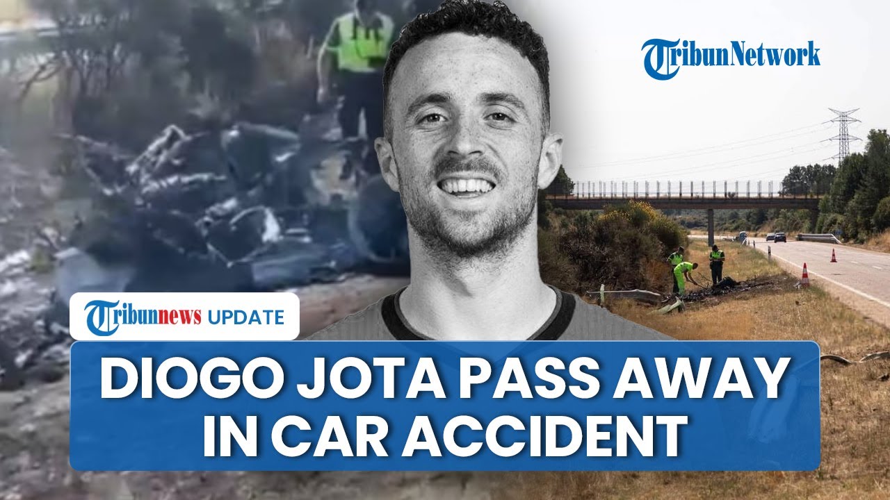 Liverpool Player Diogo Jota's Accident, Tire Burst Causes Car to Crash ...
