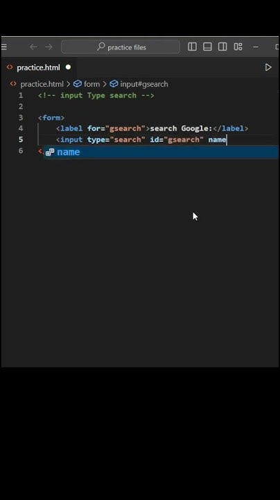 Input Type Search Html Webdesign Code Webdevelopment Coding Htmlcoding Development 