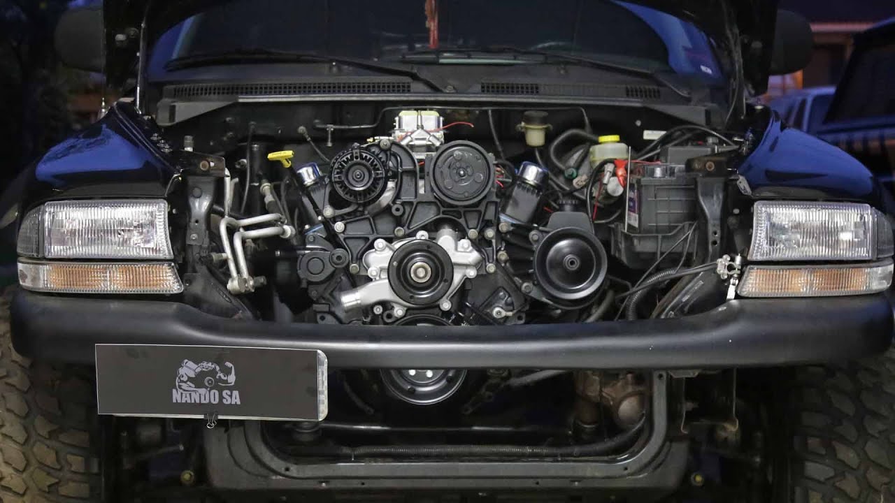 DODGE DAKOTA COM MOTOR V8 I Nando SA - YouTube