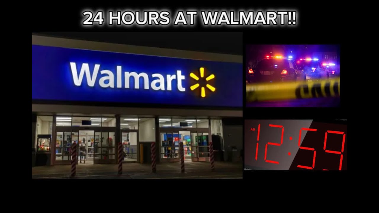 WE SPENT THE NIGHT AT WALMART... (KICKED OUT) - YouTube