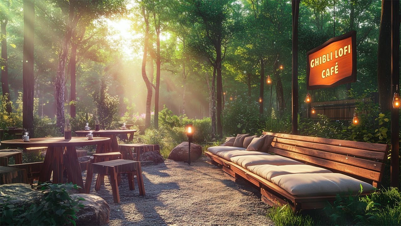Relax At The Outdoor Café - Make You Feel Peace 🎶 Chill Music to Sleep ...