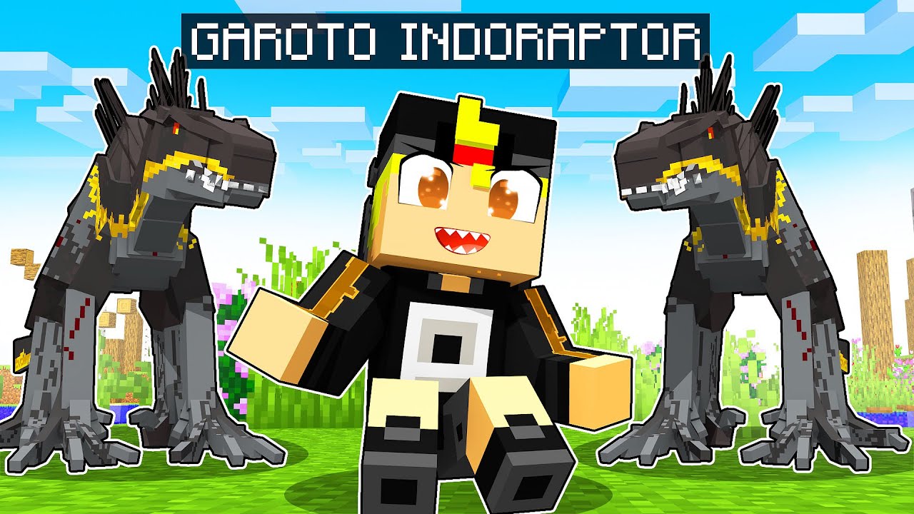 JOGANDO como um GAROTO INDORAPTOR no Minecraft - YouTube