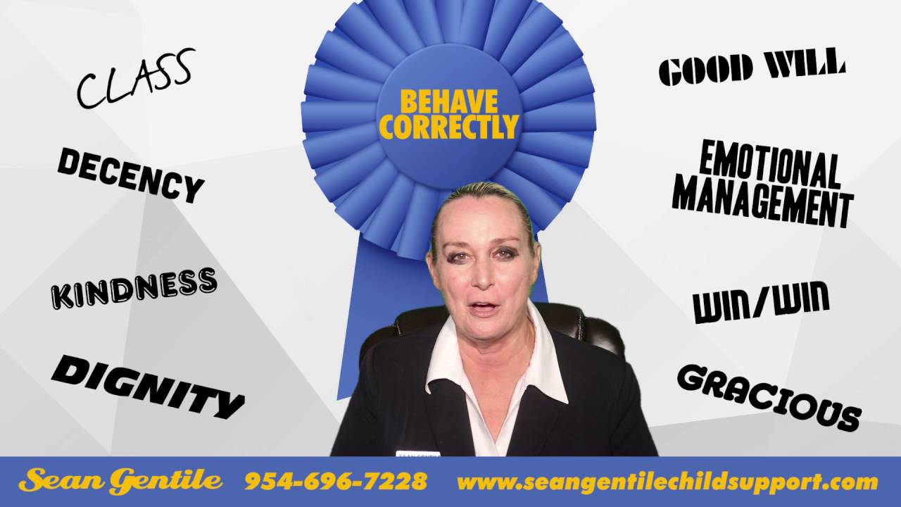 Sean Gentile Child Support: Behave Correctly - YouTube