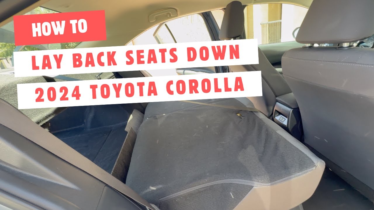 Laying the back seats down flat 2020-2025 Toyota Corolla video # ...