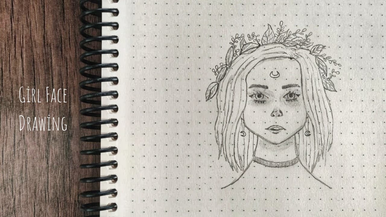 How to Draw a Girl Face | Aesthetic Drawings - YouTube