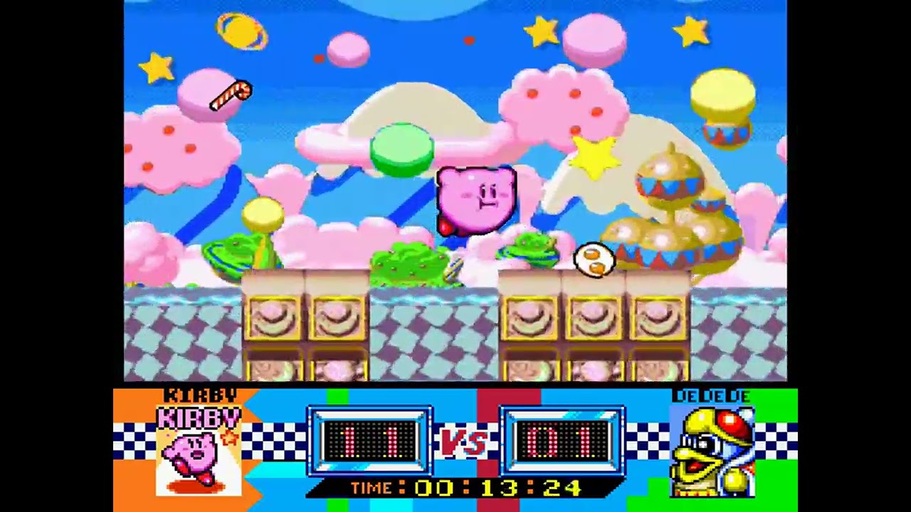 Kirby Super Star (SNES) Walkthrough - Part 3 - Gourmet Race - YouTube