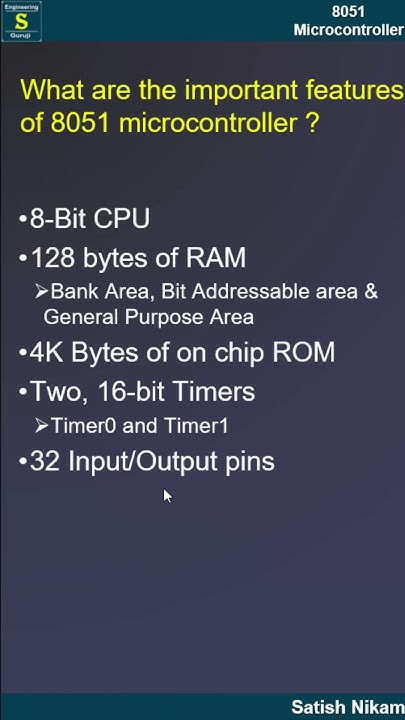 8051 Microcontroller Features shorts - YouTube