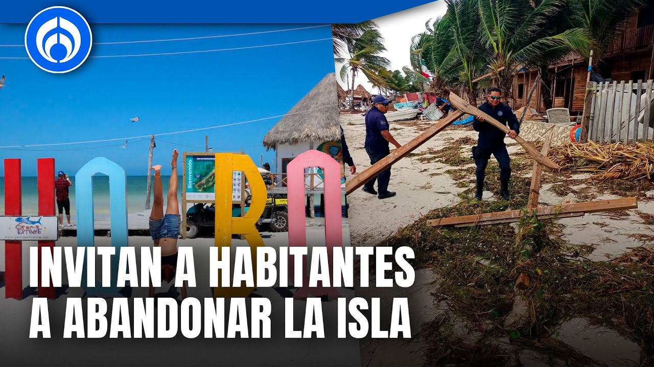 Holbox en alerta por llegada de huracán ‘Beryl’ - YouTube