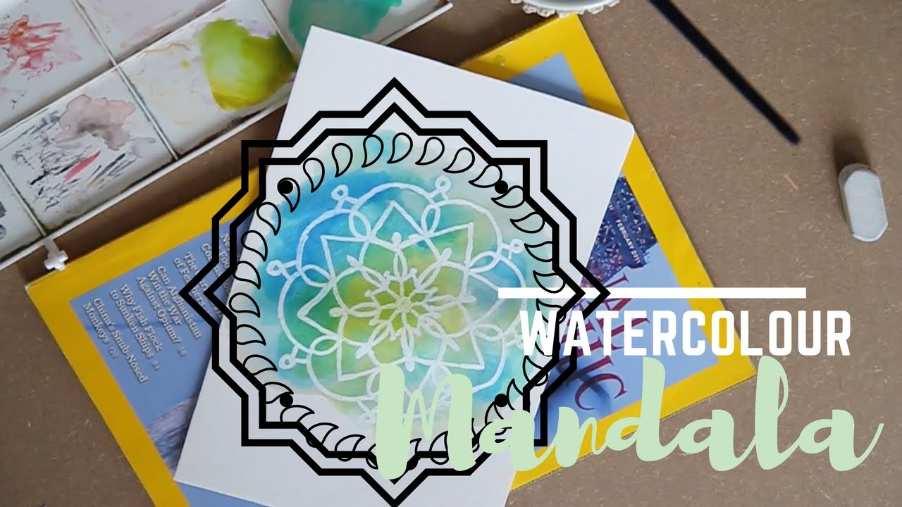 How To: Watercolour Mandala - YouTube