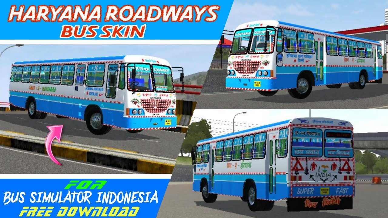 Haryana Roadways Bus Skin || For Haryana Roadways BS-4 Mod || Him Herox ...