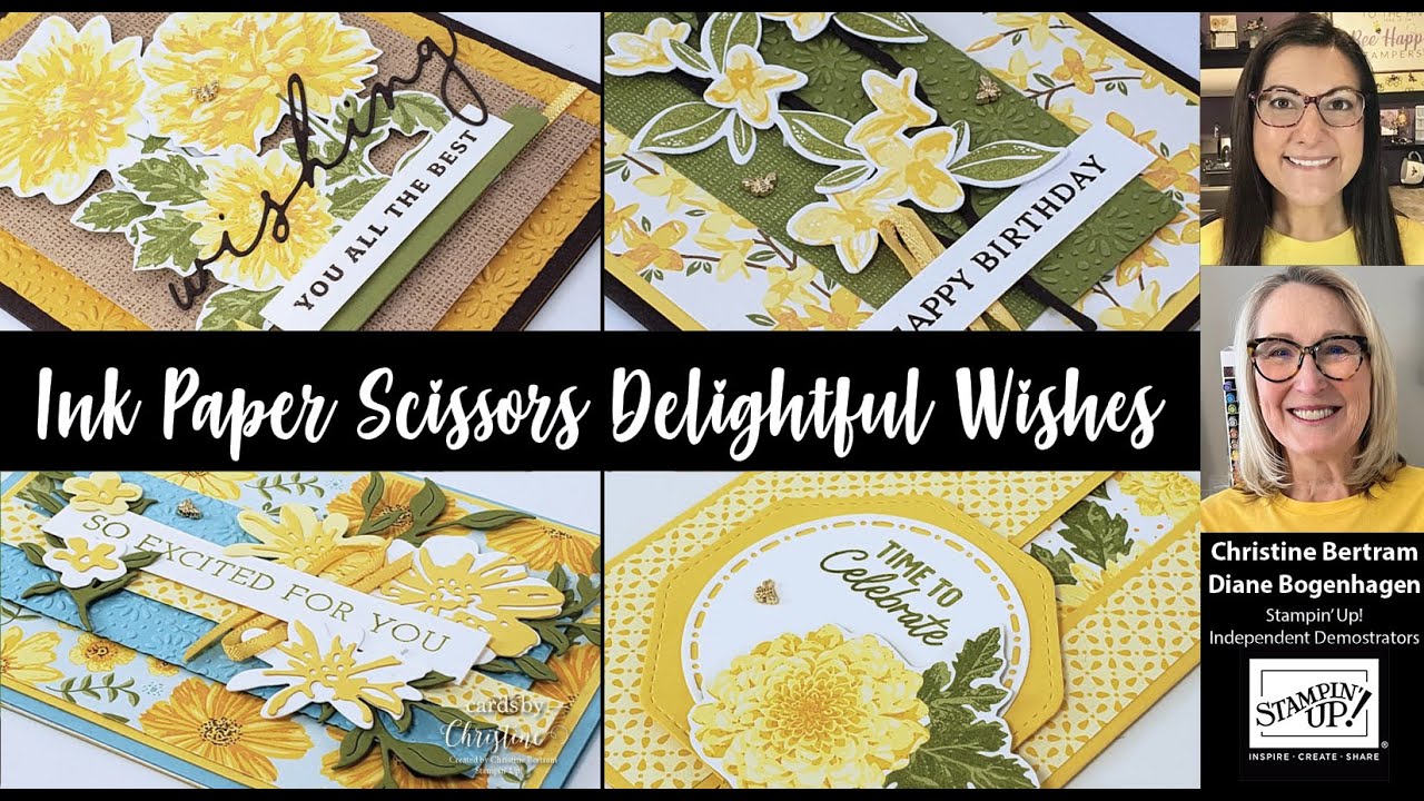 Ink Paper Scissors featuring Delightful Wishes with Cards by Christine ...