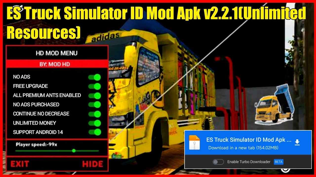Es Truck Simulator Id Mod Apk Unlimited Money 2024 2025 Mediafıre v2.2. ...