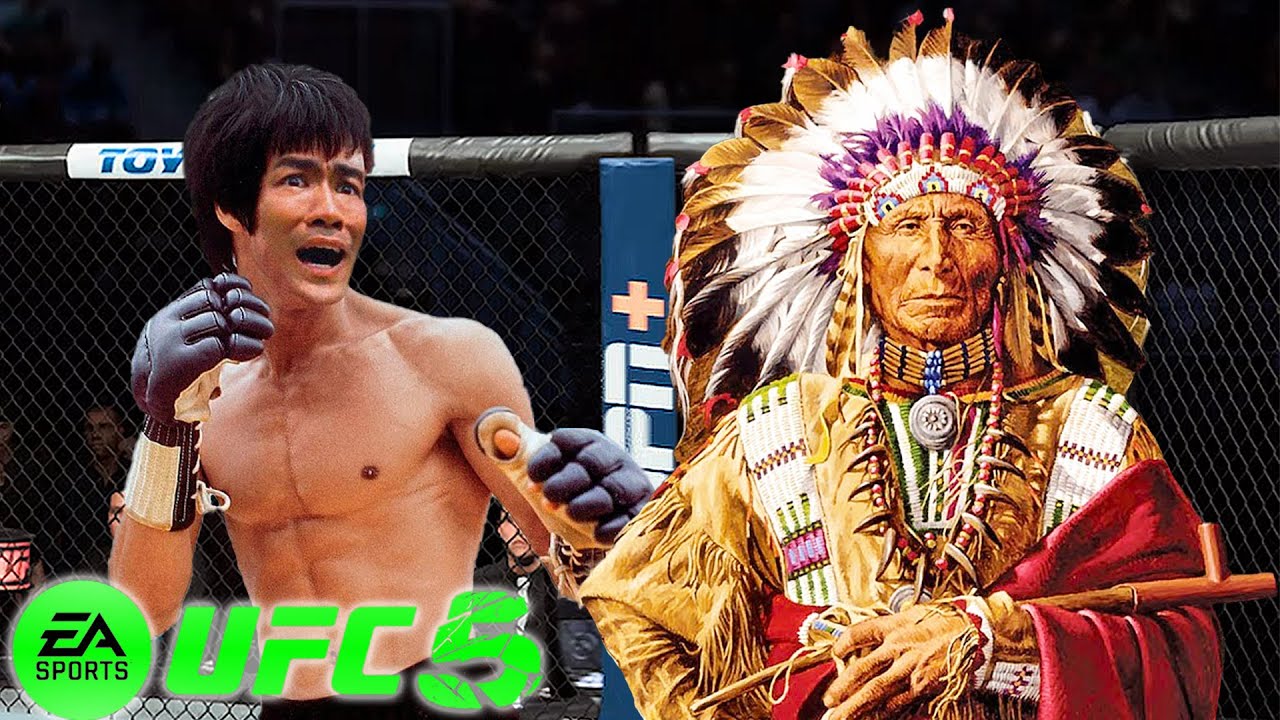 🐲 UFC5 Bruce Lee vs. Old Aztec UFC 5 - Super Fight 🐲 - YouTube
