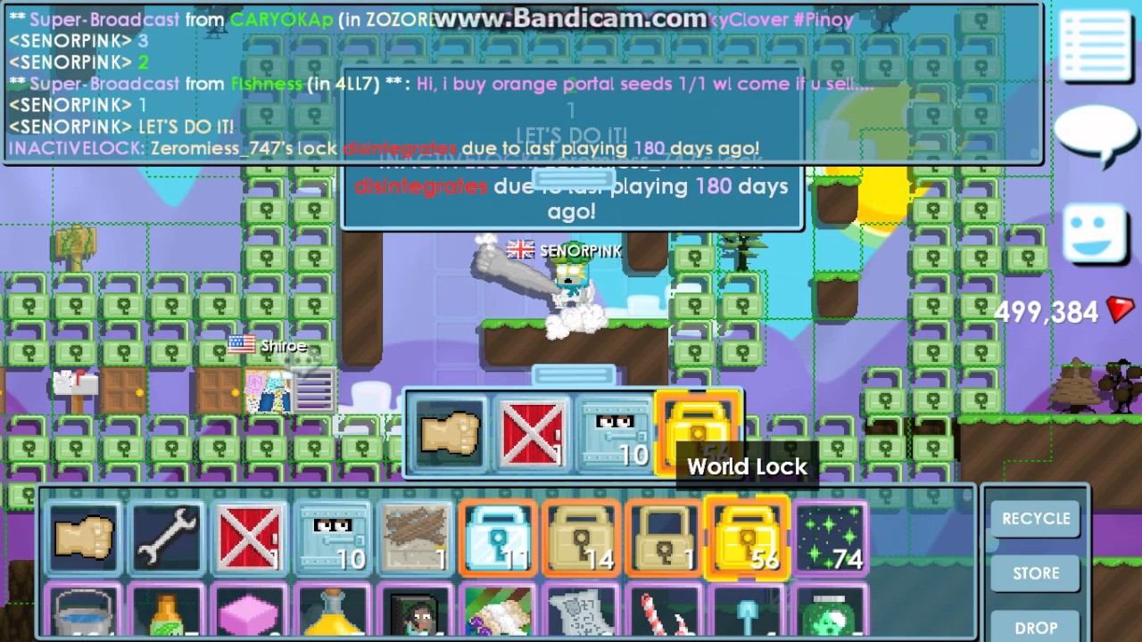 Growtopia - Getting RARE named Big lock - YouTube