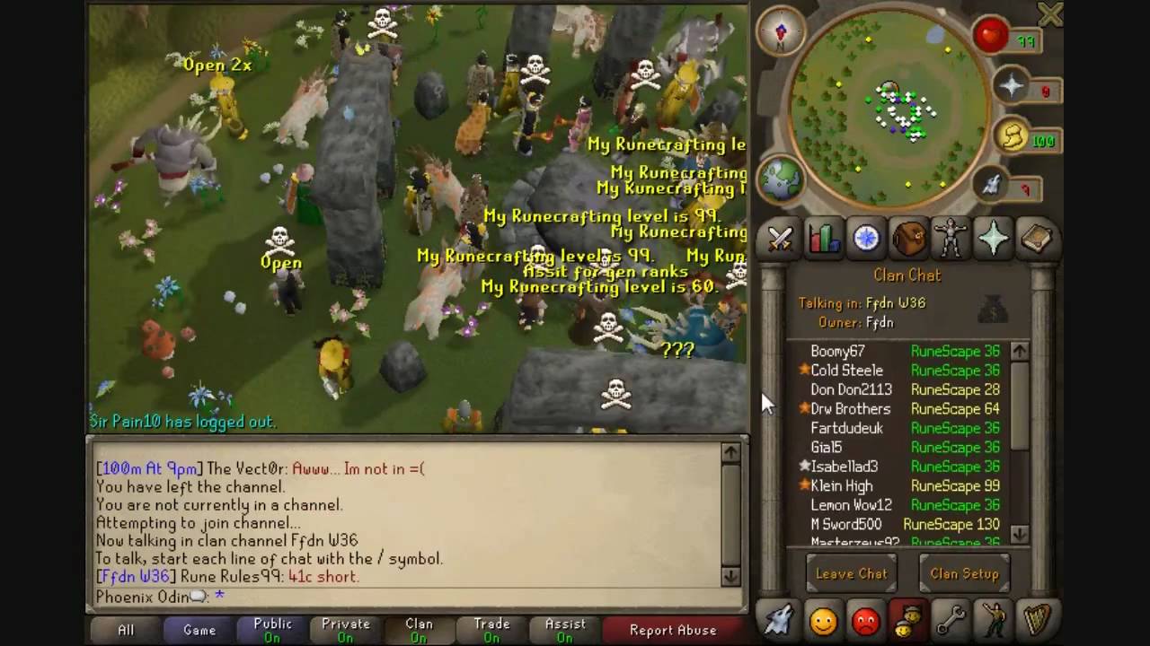 Runescape Phoenix Odin gets 100m Runecrafting XP! - YouTube