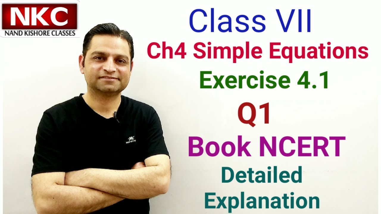 Class 7 Ch4 Exercise 4.1 Q1 | NCERT Book - Check if solution or not - YouTube