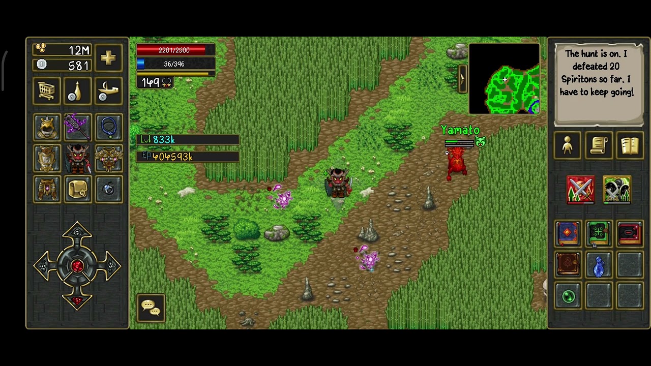 TibiaME - Task "Safety Measures" NPC Telinus - Pentora / Kill 30 Mobs ...