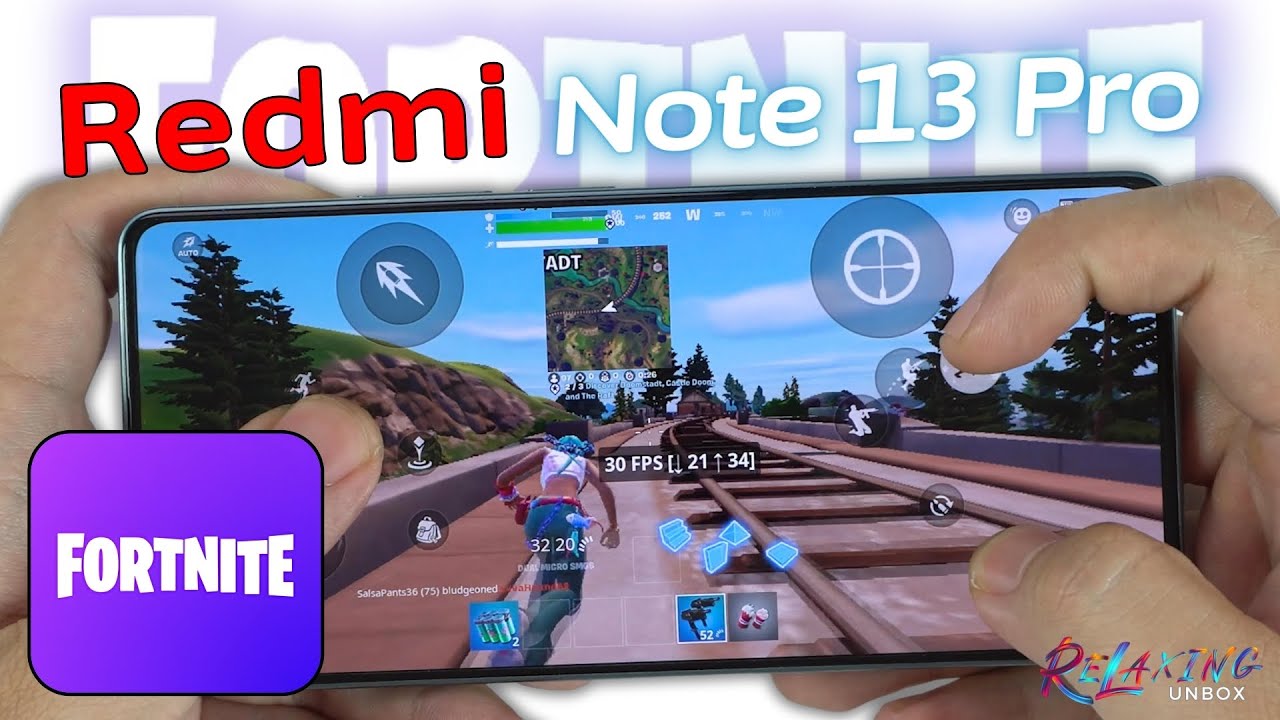 Redmi Note 13 Pro Fortnite Mobile Gaming Review | FPS & Battery Drain ...