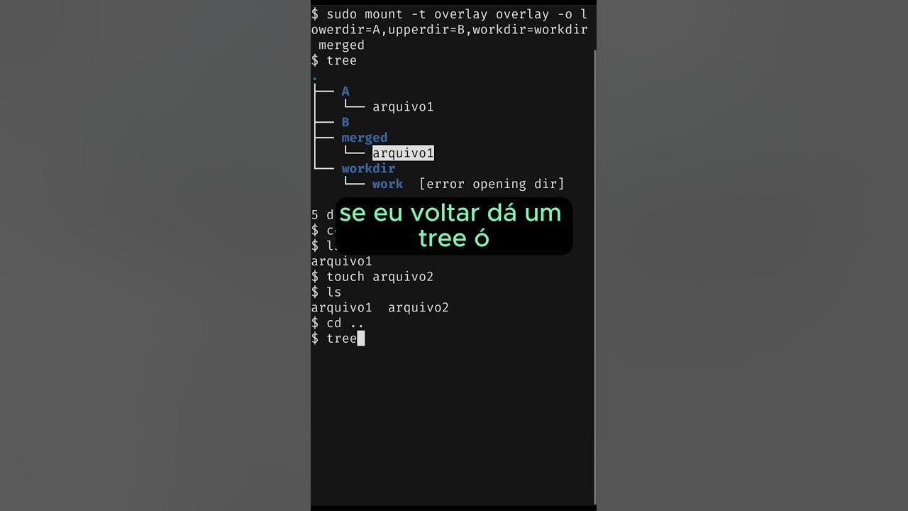 Exemplo prático de OverlayFS no Linux - YouTube