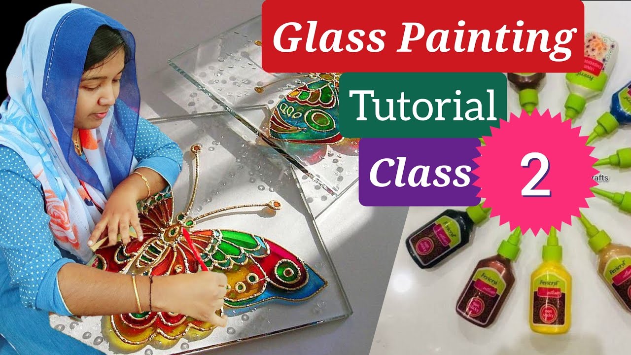 ഇനി ആർക്കും Simple ആയി Glass Painting പഠിക്കാം| Glass Painting Tutorial ...