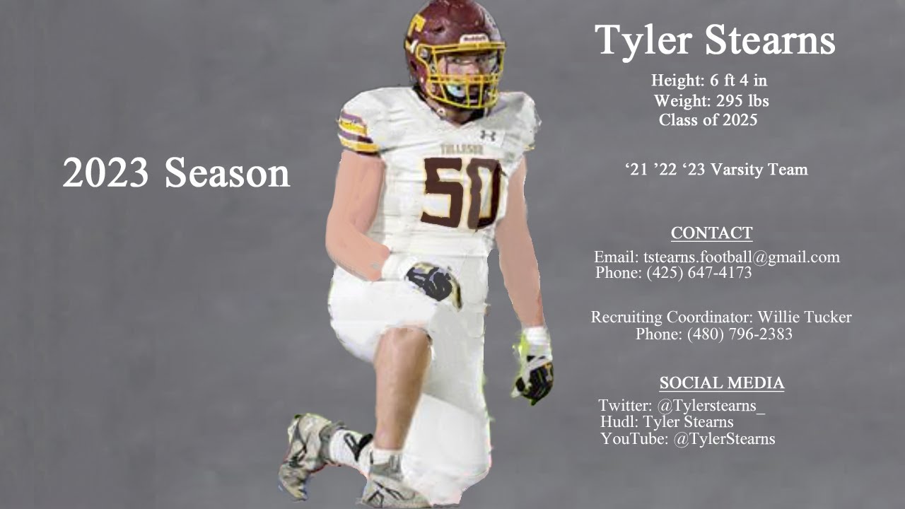 Tyler Stearns - 2023 First Team All-Region Defensive Lineman - YouTube