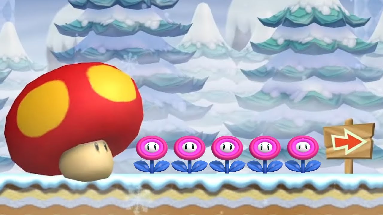 Giant New Super Mario Bros. Wii Mega Mushroom - Walkthrough - #03 - YouTube