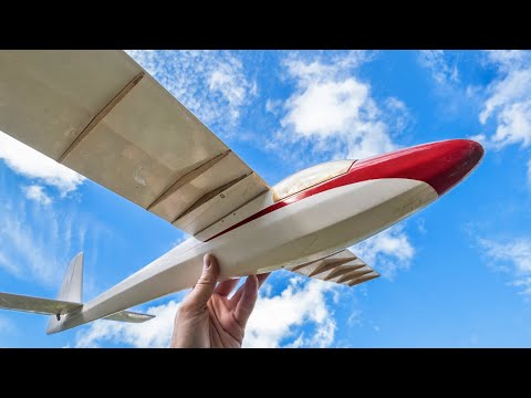 Vintage model airplane from 1996 electrified: Multiplex ASK-18 (Jedelsky)