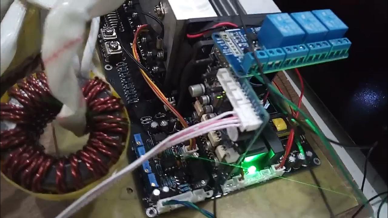 Demonstrasi 3 phasa inverter , Pengukuran tegangan Output - YouTube