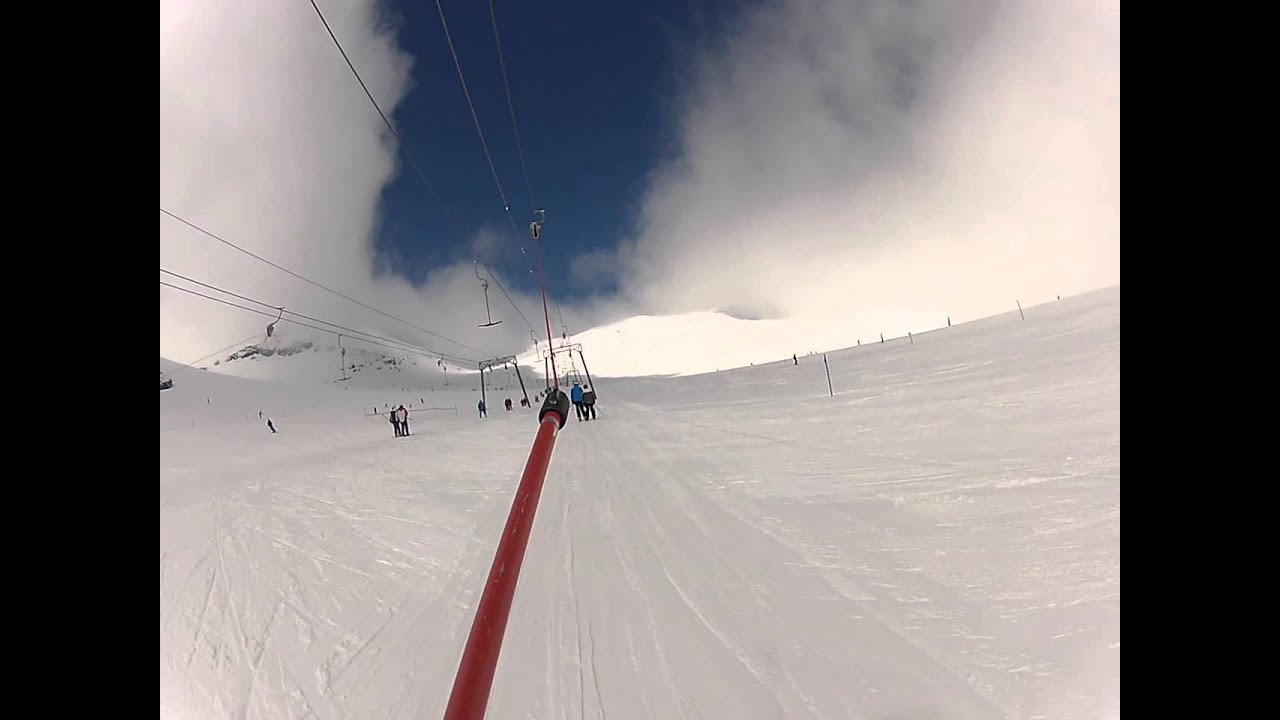 Flims-Laax Riding the Vorab Glacier drag lift.MP4 - YouTube