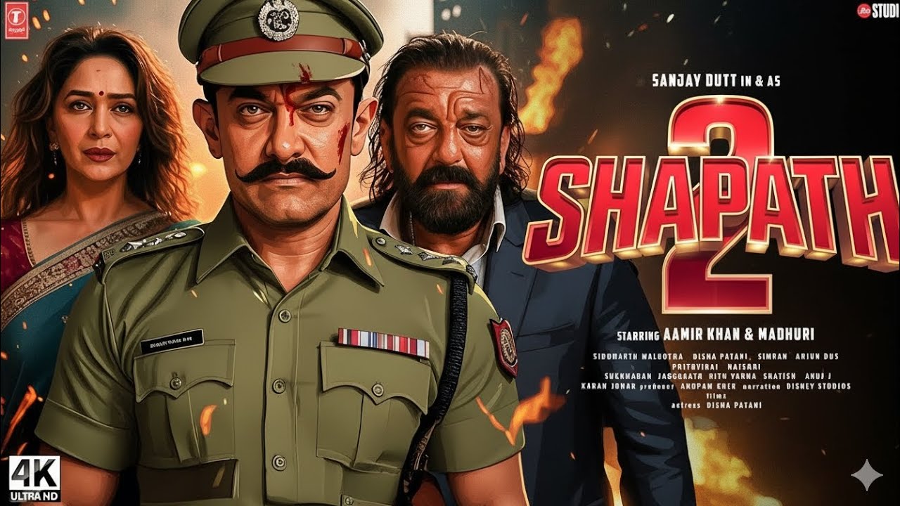 SHAPATH 2 - Amir Khan & Madhuri Dixit Sanjay Dutt | Hindi Woolybood ...