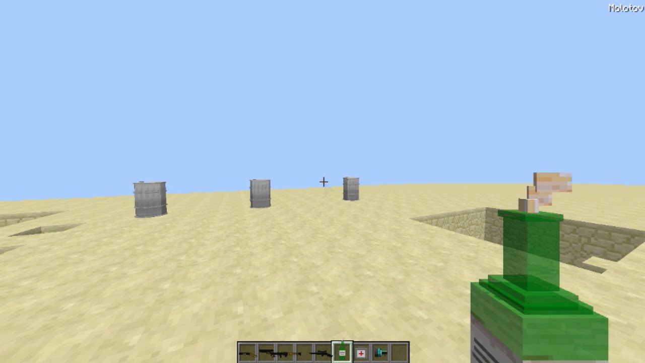 simple gun Mod Minecraft 1.12.2 - YouTube