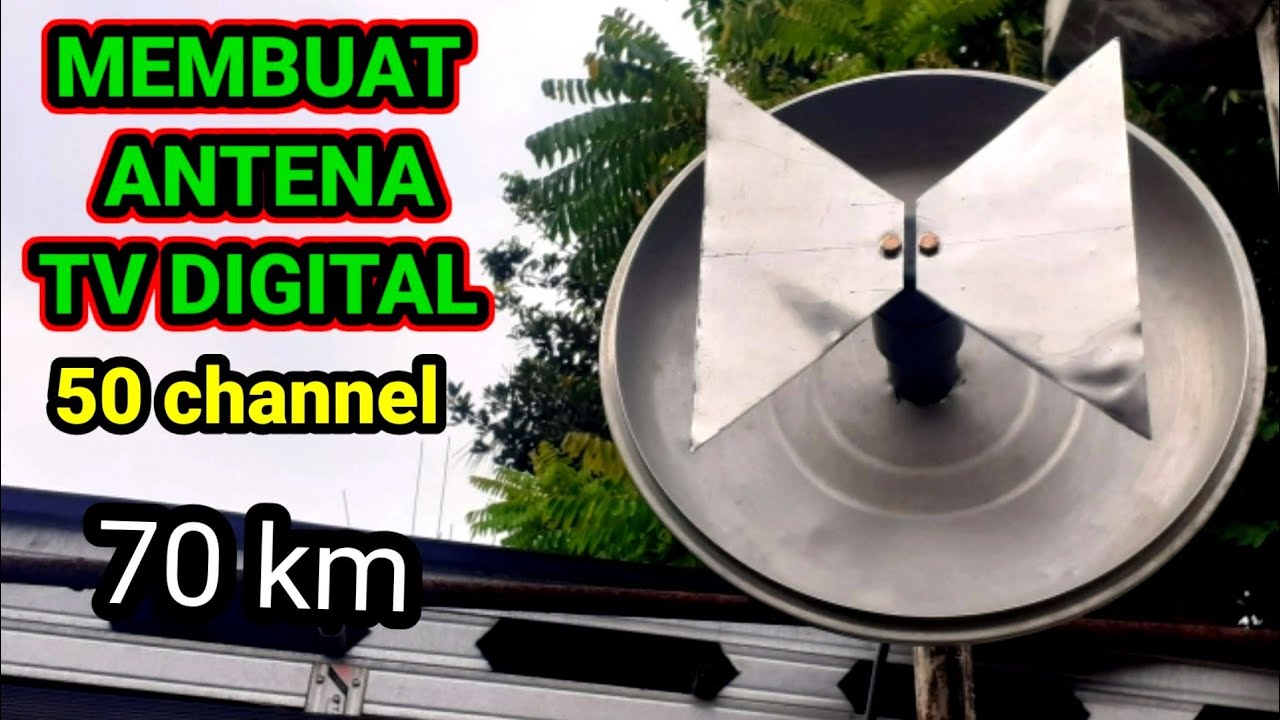 Cara membuat antena tv digital - YouTube
