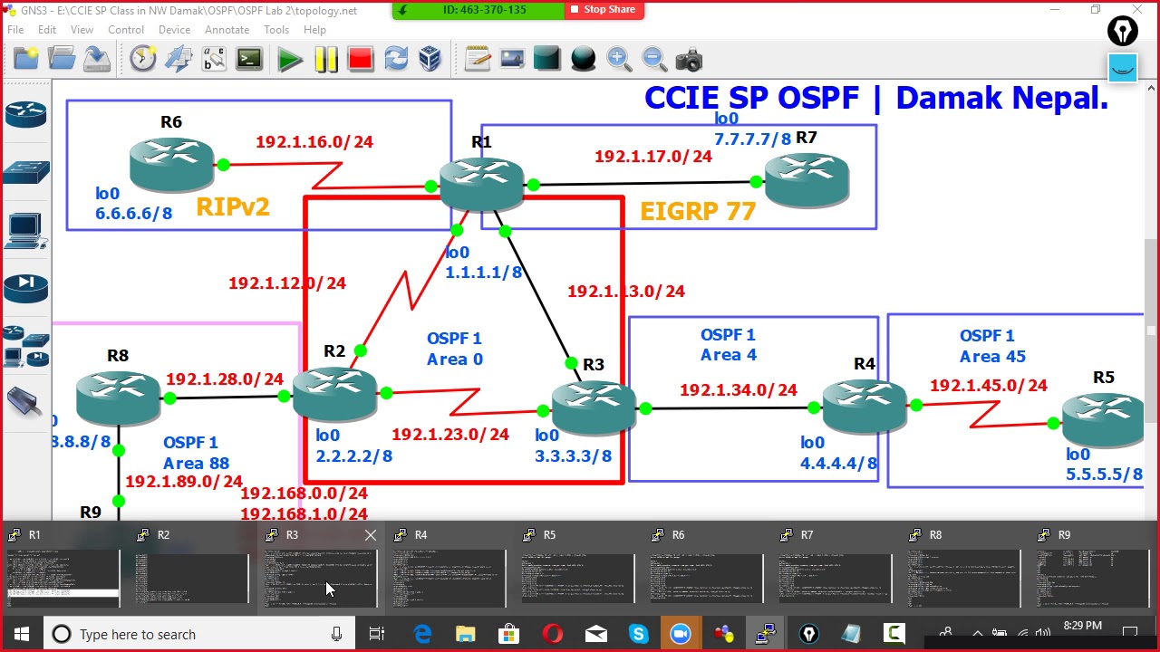 OSPF Day 5 CCIE SP class by Surya Okhrabo - YouTube