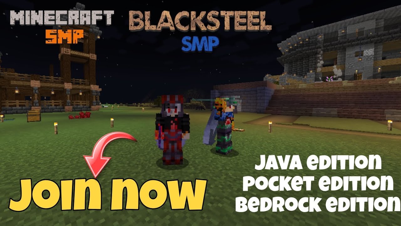 How to join blacksteelSMP | Java, pocket, Bedrock Edition for every one ...
