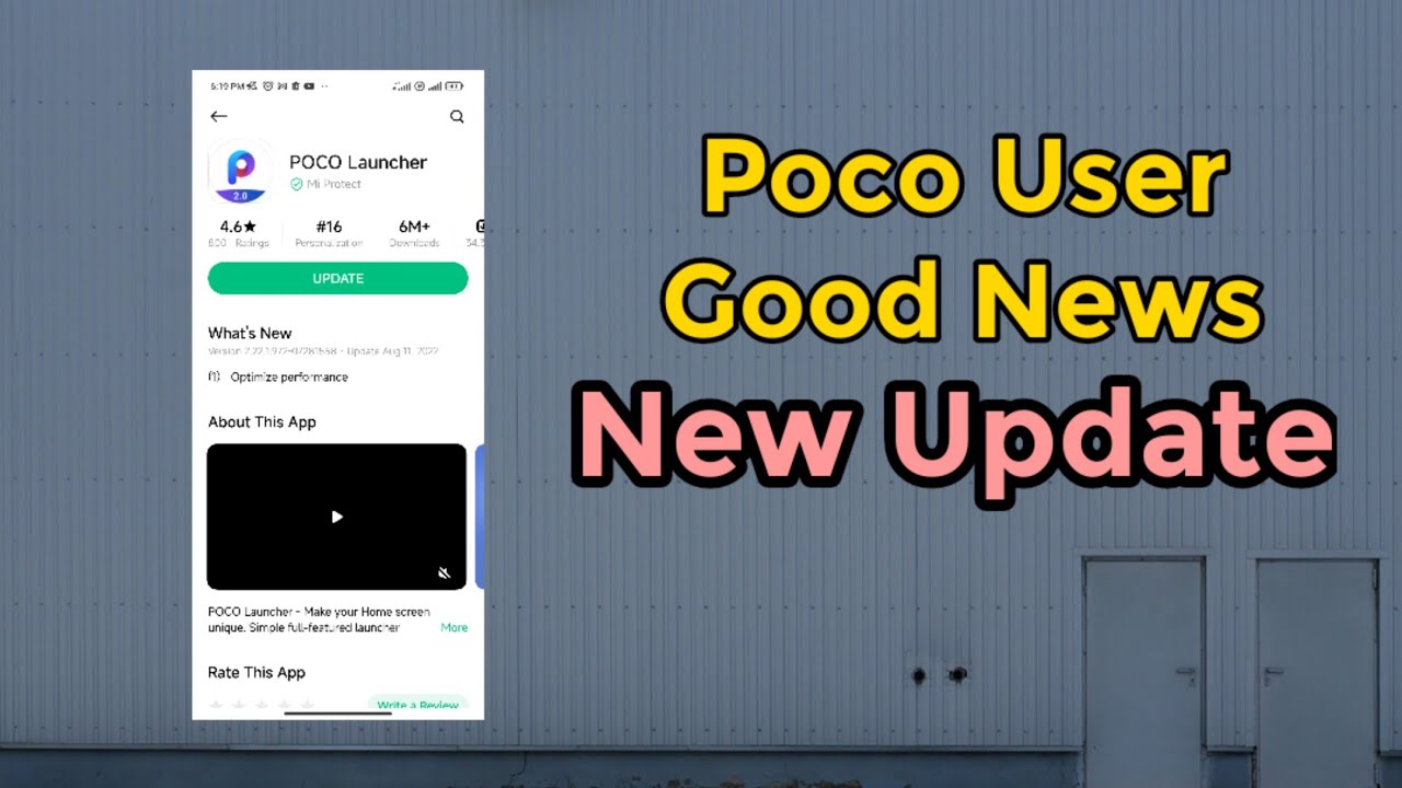 #Poco #launcher Poco launcher new update rollout for poco Phones - YouTube