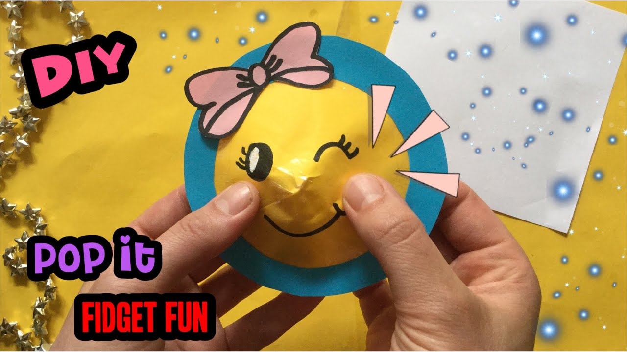 COMMENT FAIRE DES FIDGET TOYS ☆ BRICOLAGE EN PAPIER FACILE ☆ DIY Pop it ...