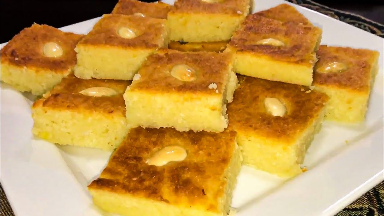 Perfect Basbousa Recipe For Eid - YouTube