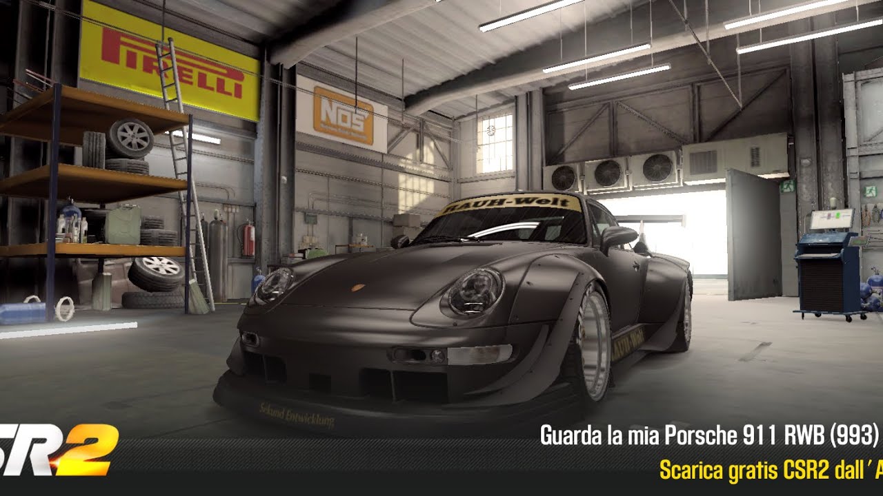 [CSR2] Porsche 911 RWB (993) shift and tune for 7.69x - YouTube