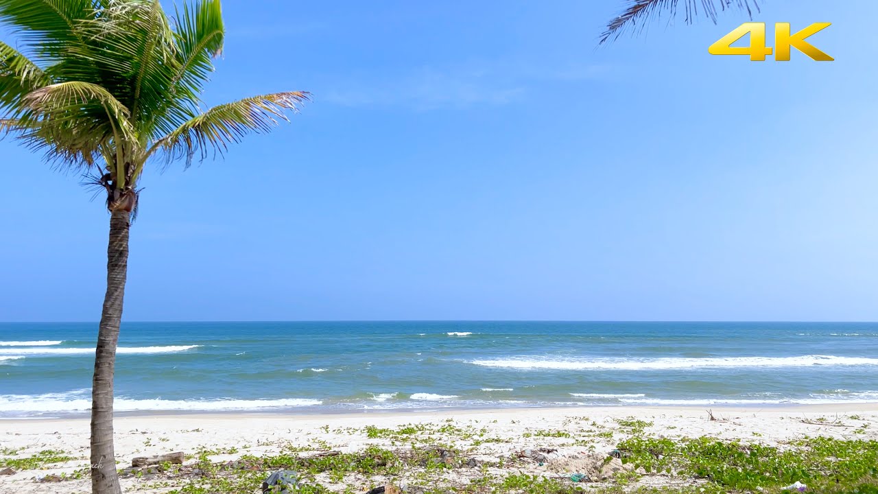 [4K] Amazing Tropical Beach with Calming Sounds of Waves for Relax ...