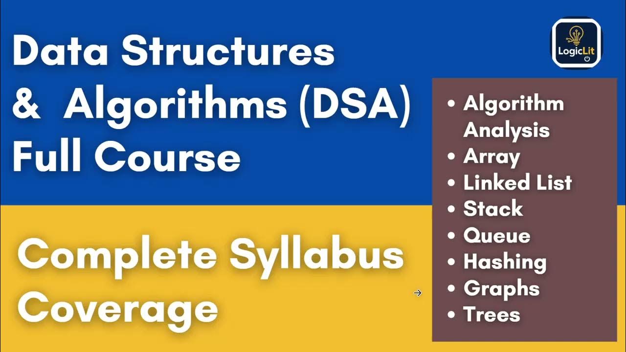 DSA Full Course Intro - YouTube