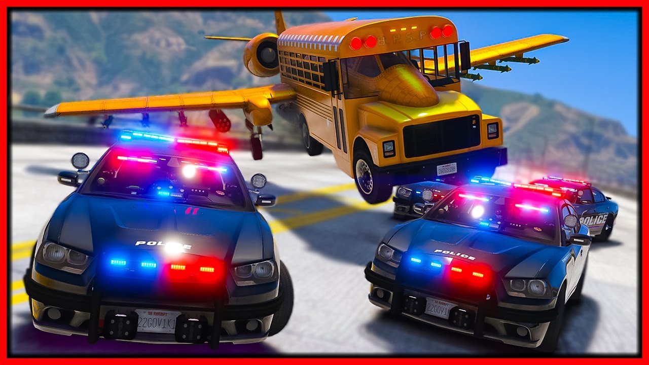 GTA 5 Roleplay - Magic Battle Bus Destroys Cops | RedlineRP - YouTube