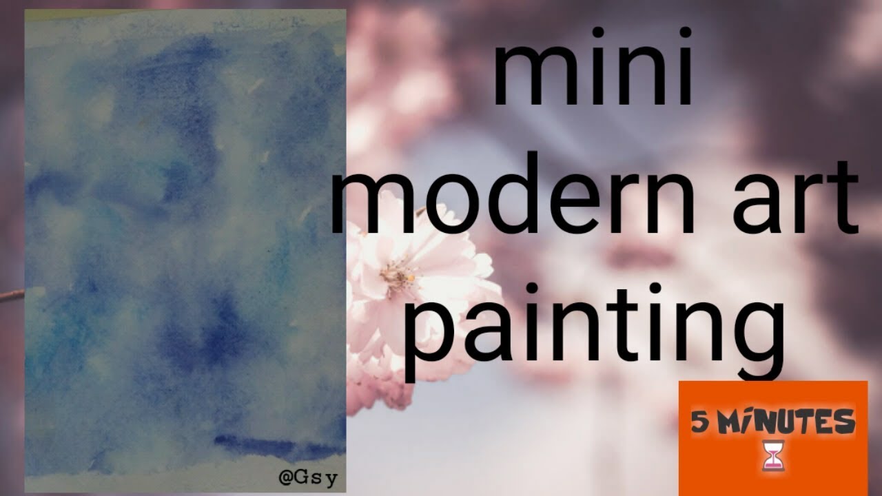 mini modern art painting 😘 - YouTube