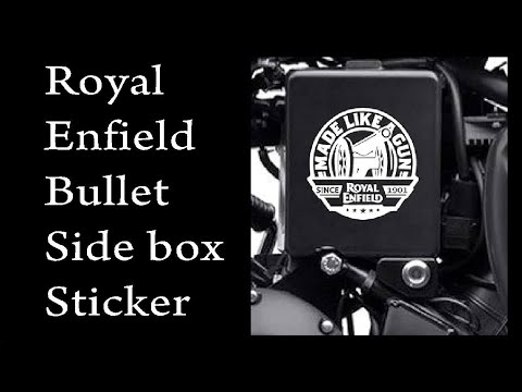 Royal enfield air filter sticker/bullet side tool box sticker design ...