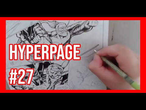 Blood Force Hyperpages #27: Drawing a comic page (time lapse) - YouTube