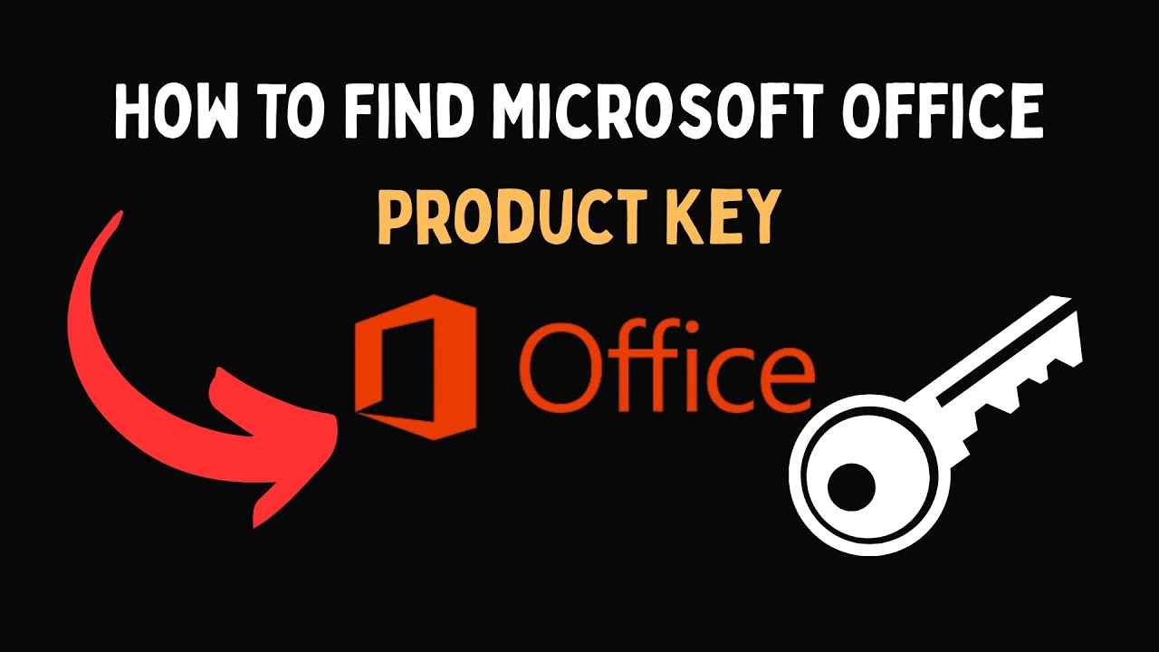How To Find Microsoft Office Product Key - YouTube