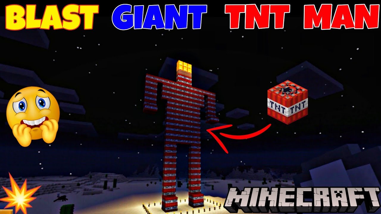 ULTIMATE BLAST OF GIANT TNT MAN 😱🟨 MINECRAFT - YouTube