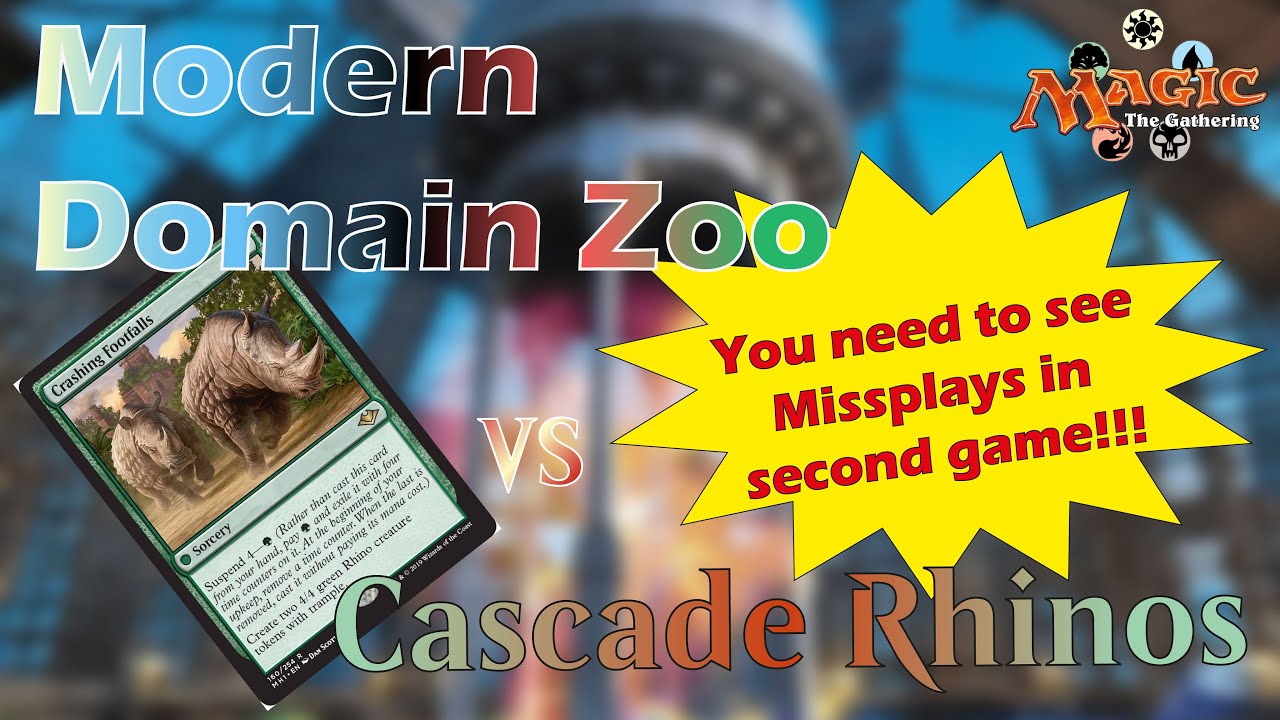 Domain Zoo vs Cascade Rhinos – Modern MTGO League Match #3 | Gameplay ...