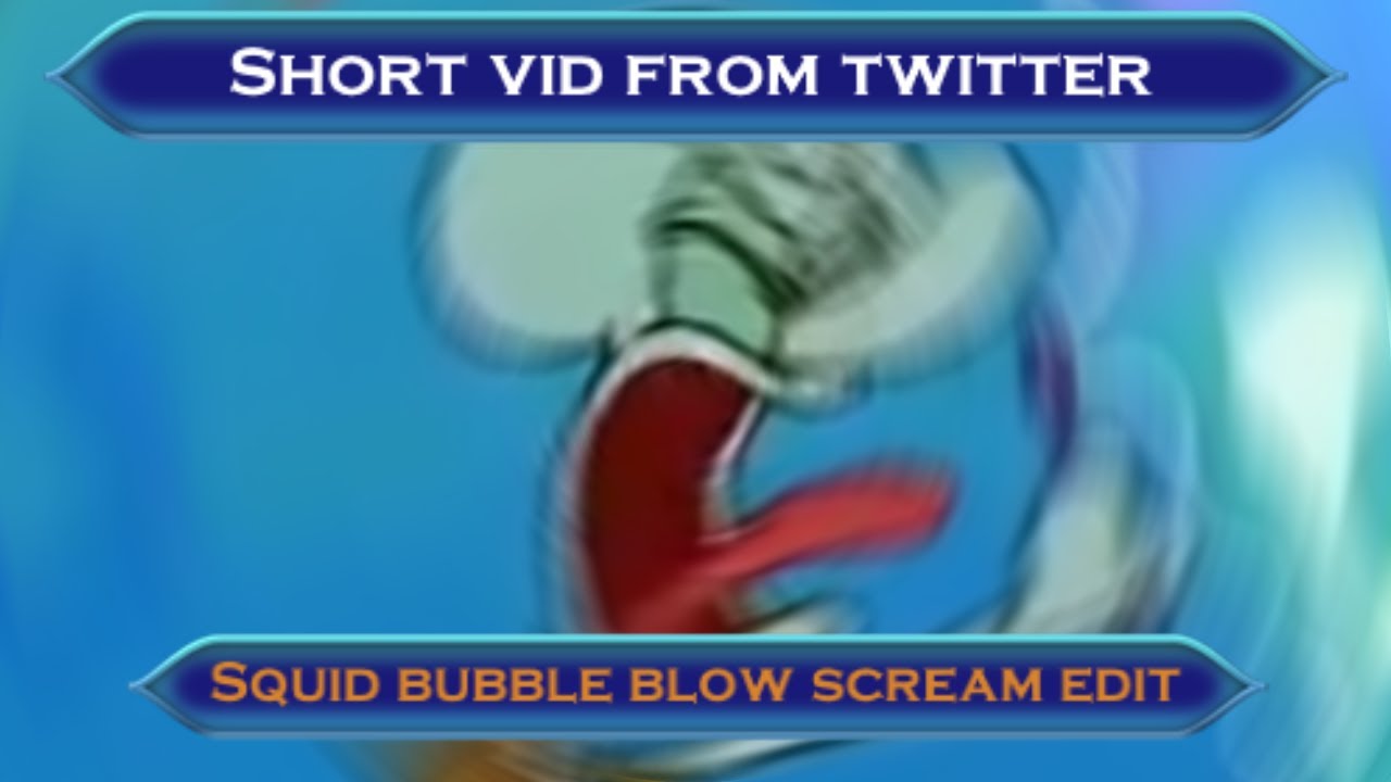 (From Twitter) Squid blows bubble - YouTube