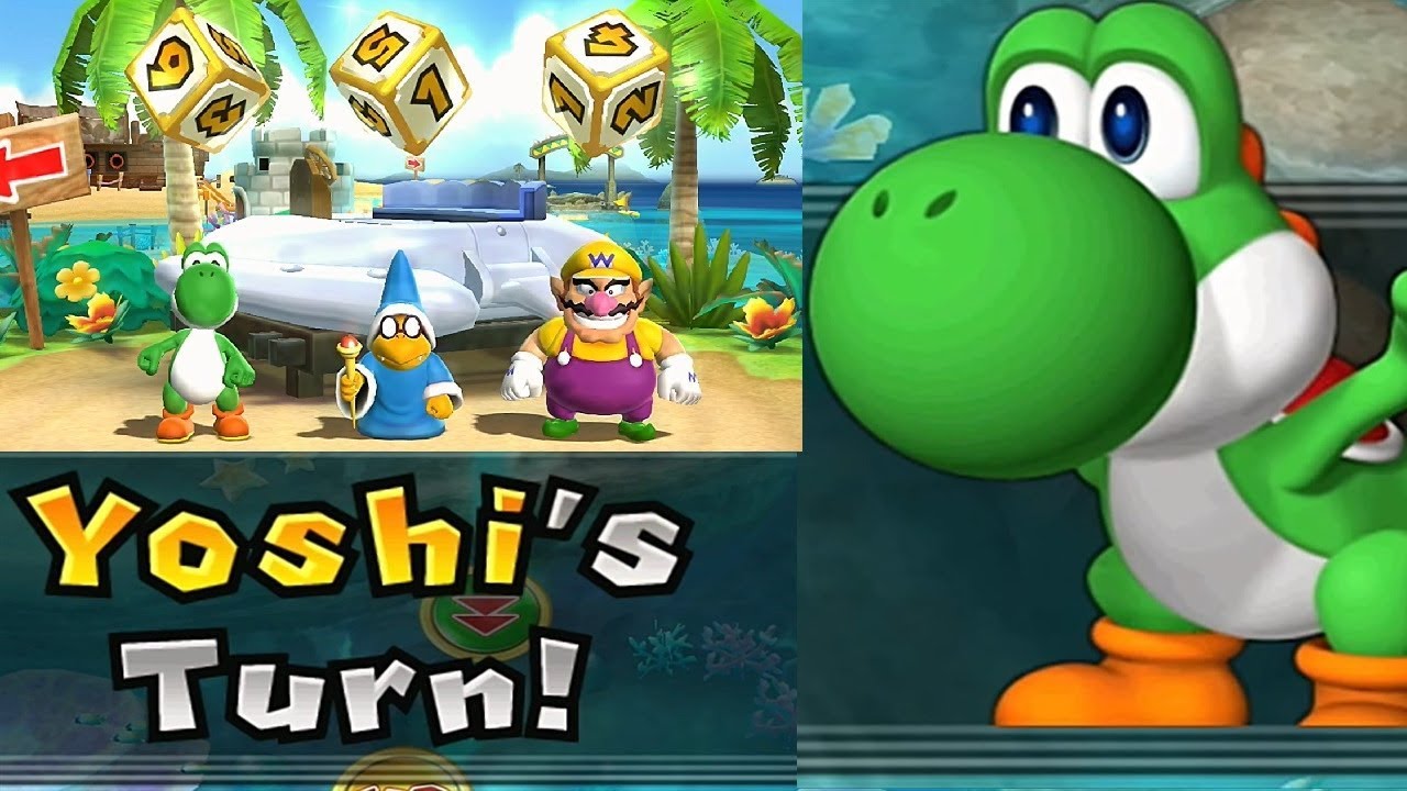 Mario Party 9 Solo Mode #185 Yoshi Blooper Beach - YouTube