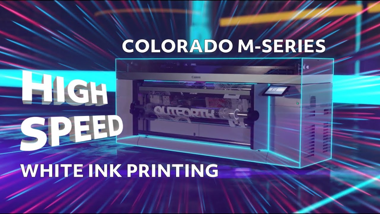 Canon Colorado M Series - CMYK and White Ink (NEW) - YouTube